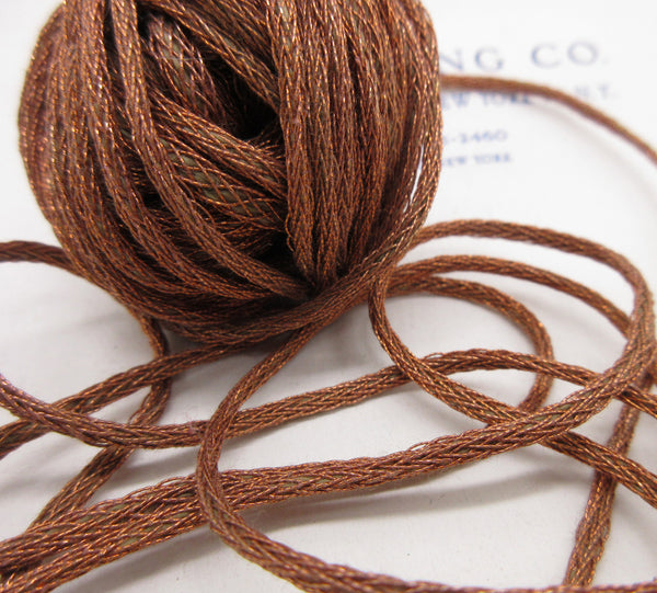 Copper Metallic Braided Tubular Cord 1/16" 3 Yards - SALE – Tinsel Trading