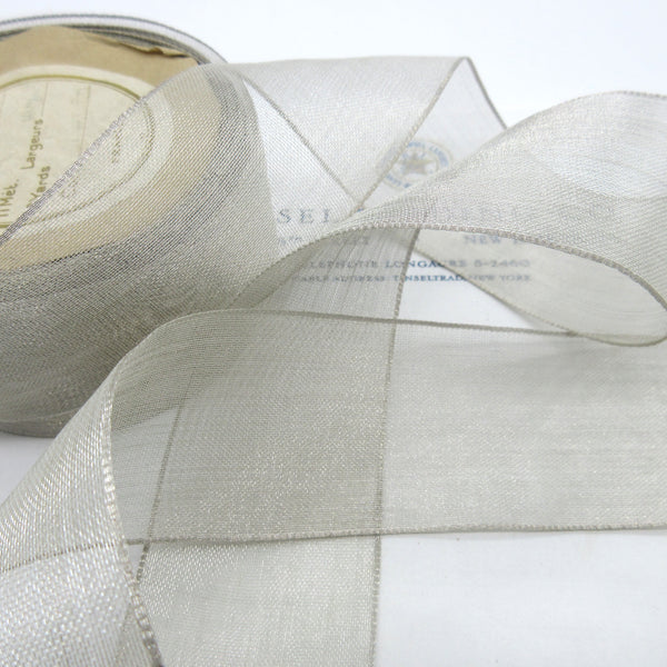 Silver Metallic Sheer Gauze Ribbon 1 5/8" – Tinsel Trading